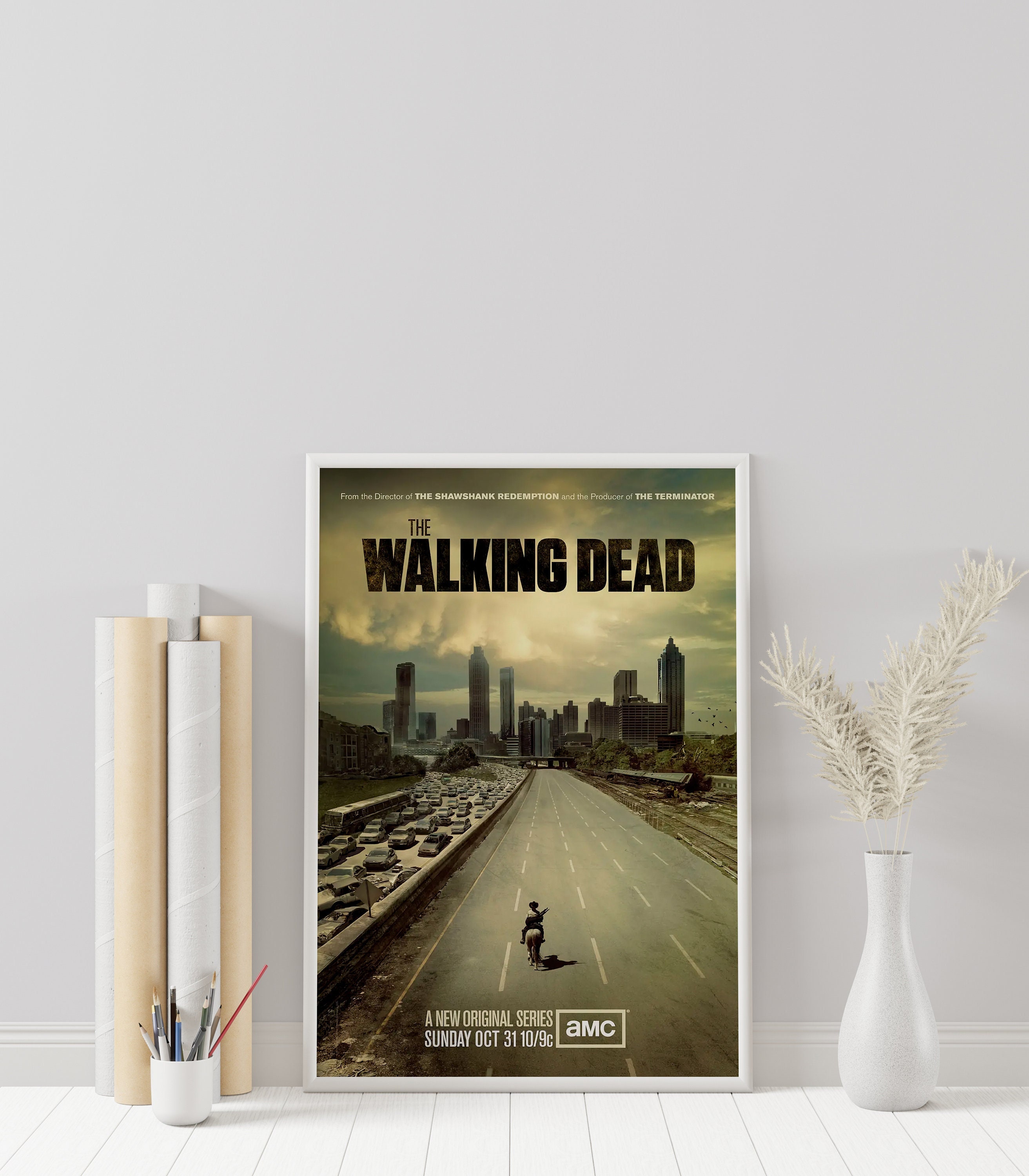 The Walking Dead Poster TWD Rick Grimes Minimalist Tv - Etsy