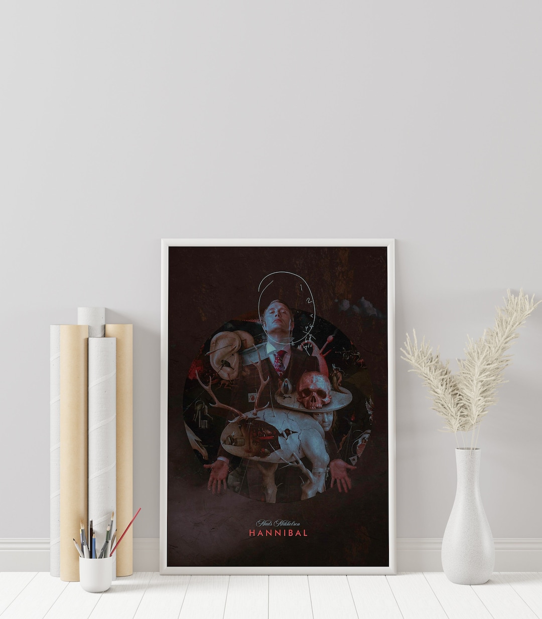 Hannibal Poster Hannibal Lecter Minimalist Tv Series Poster Vintage ...