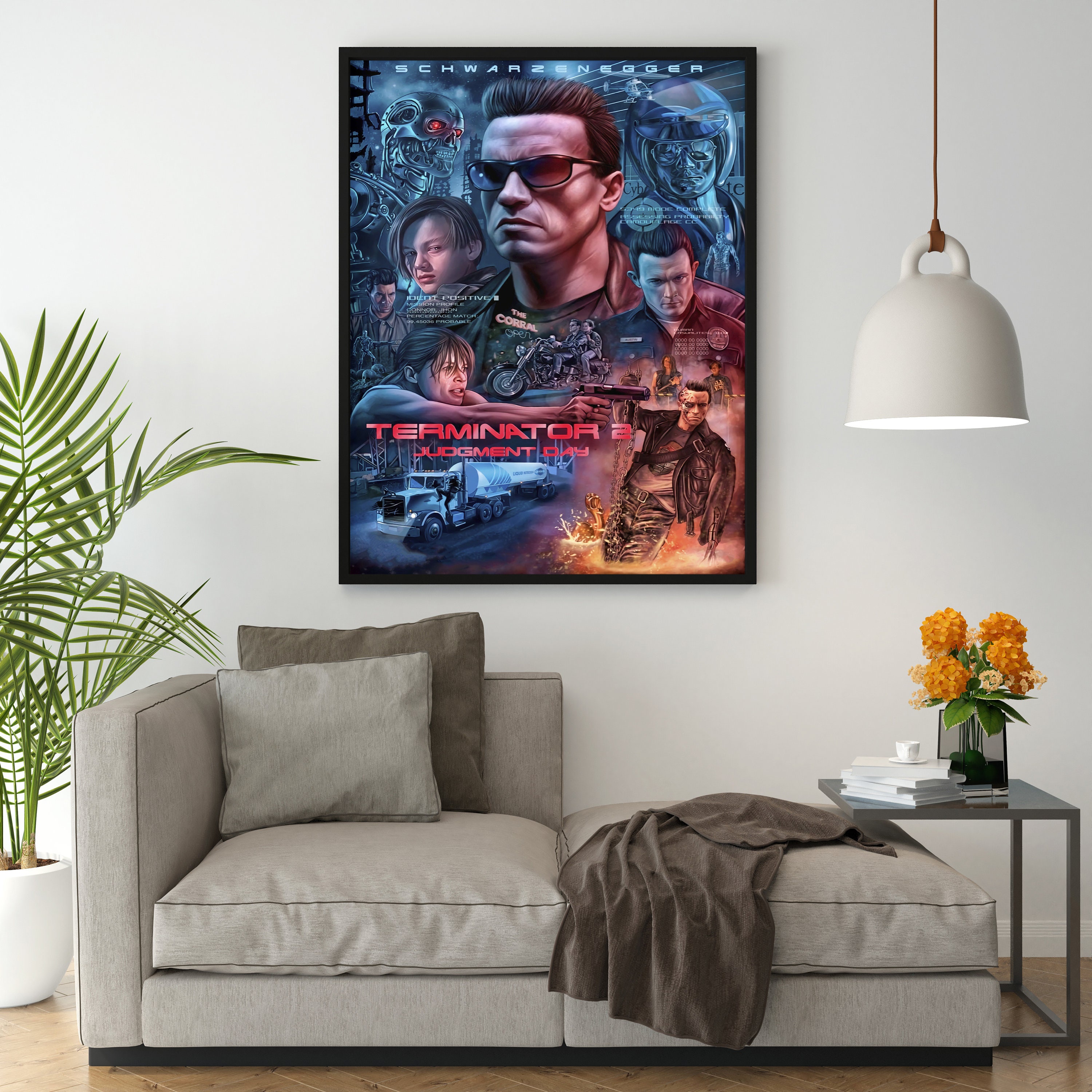 The Terminator Poster James Cameron Minimalist Movie - Etsy