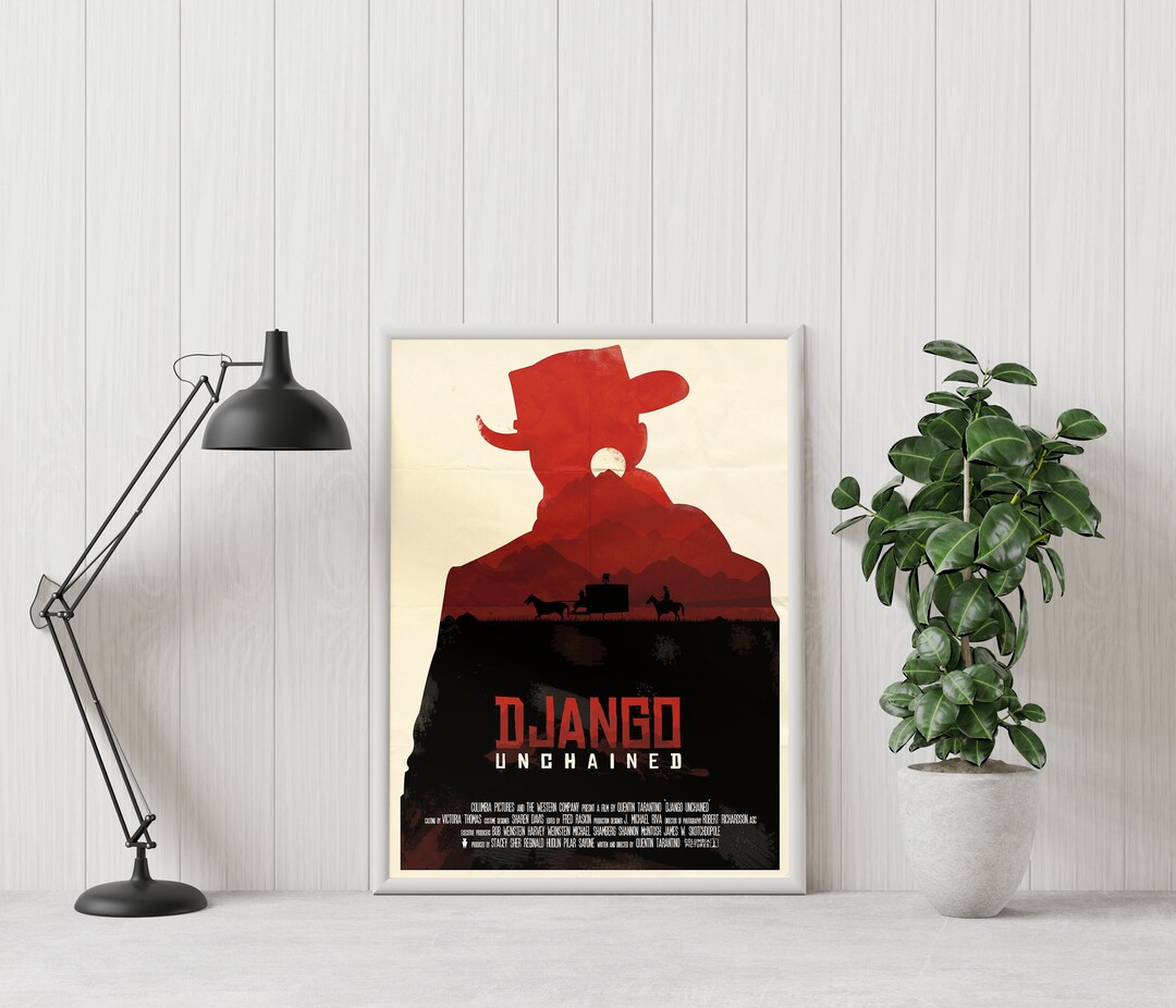 Django Unchained Poster - Quentin Tarantino - Minimalist Movie Poster ...