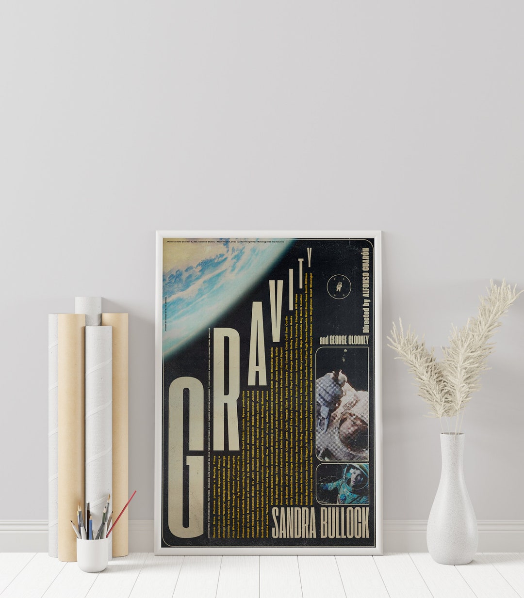 Gravity Movie Poster Gravity Poster Gravity Minimalist Movie Poster ...