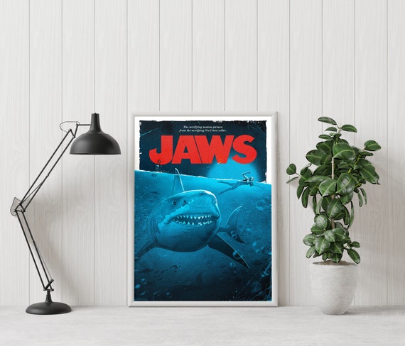 Jaws Poster Jaws Steven Spielberg Minimalist Movie - Etsy