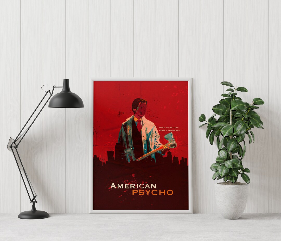 American Psycho Poster Mary Harron Vintage Retro Art Print Wall Art ...