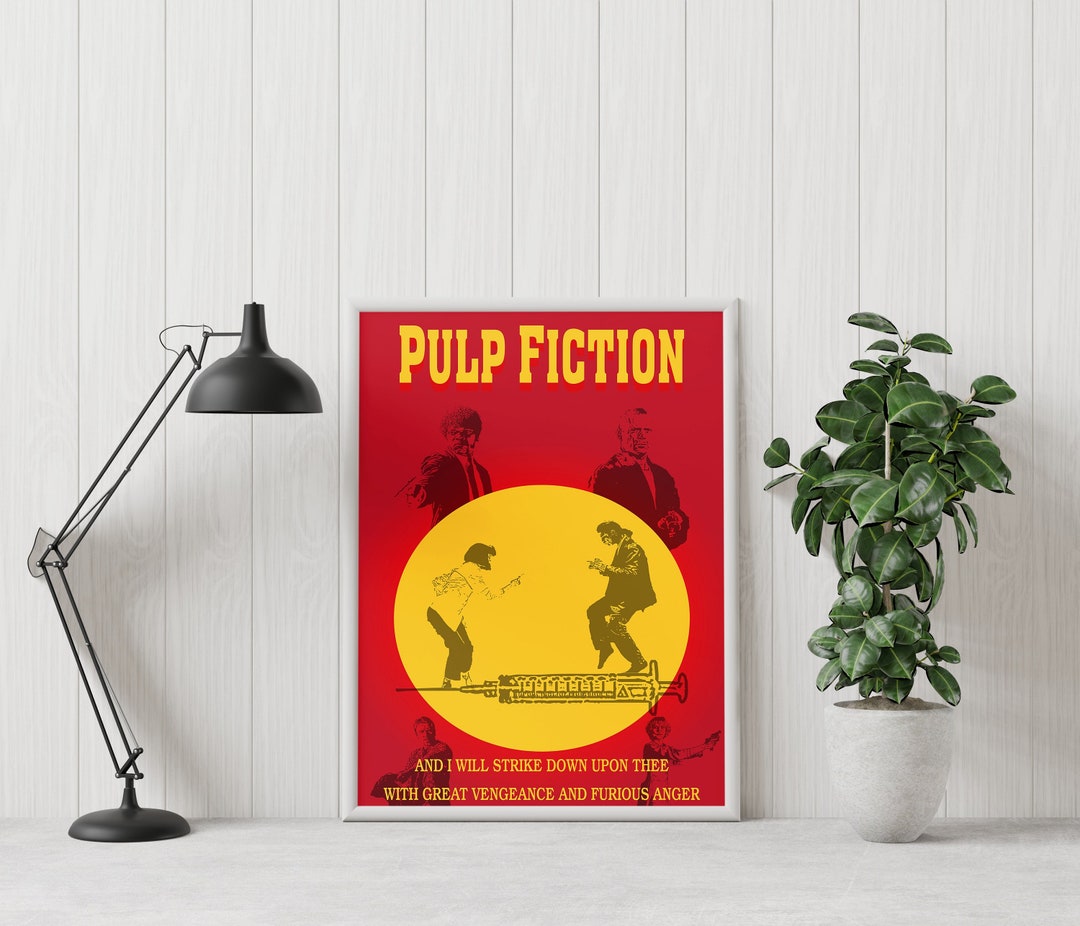 Pulp Fiction Poster Quentin Tarantino Minimalist Movie Poster Vintage ...