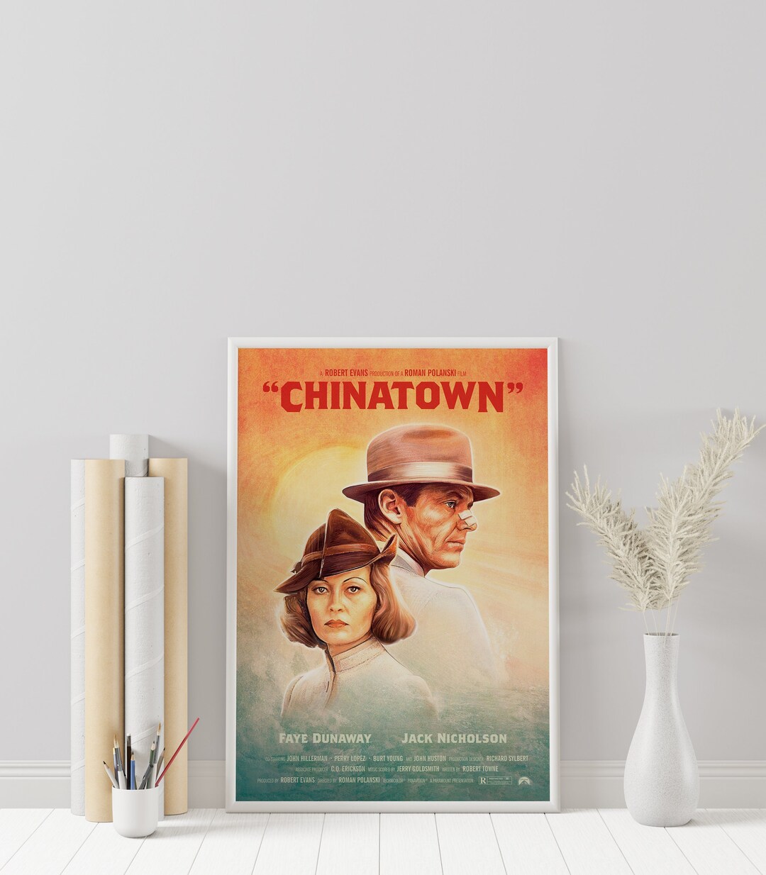 Chinatown Movie Poster Roman Polanski Minimalist Movie Poster Vintage ...