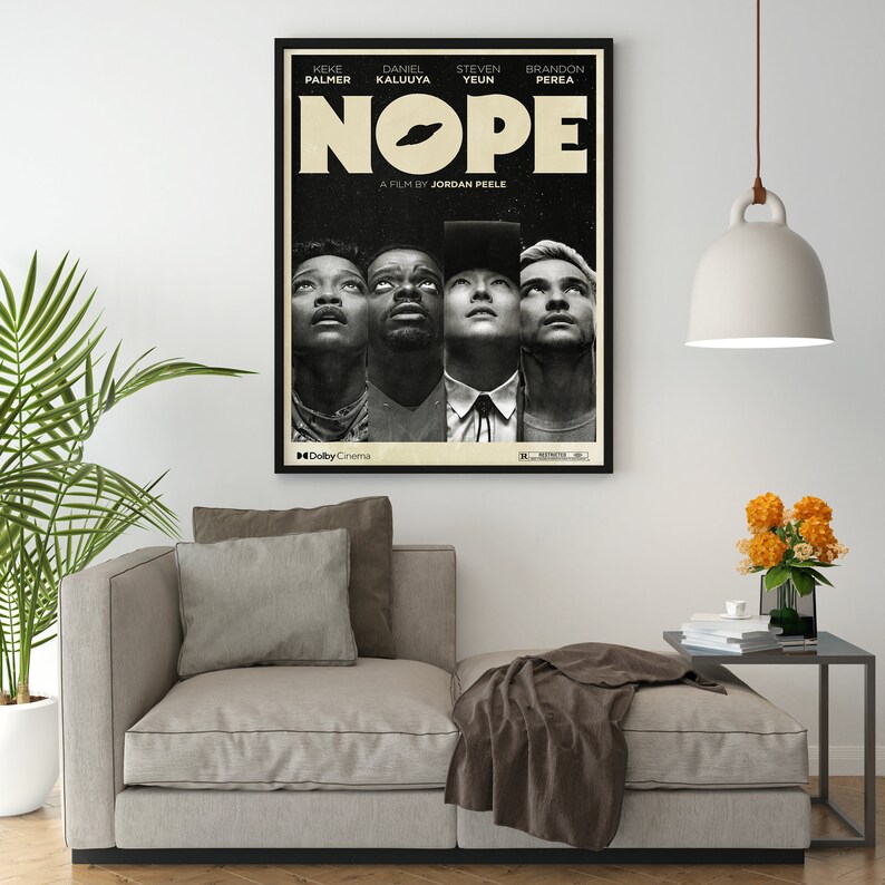 Nope Poster Nope Movie Poster Minimalist Movie Poster - Etsy