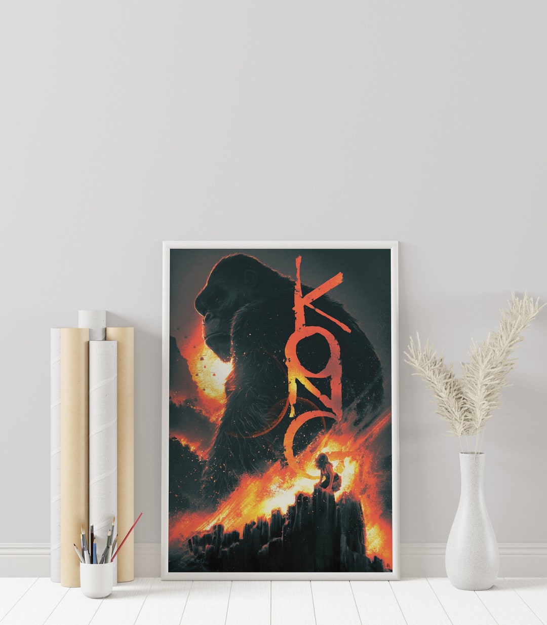 King Kong Poster Peter Jackson Minimalist Movie Poster Vintage Retro ...