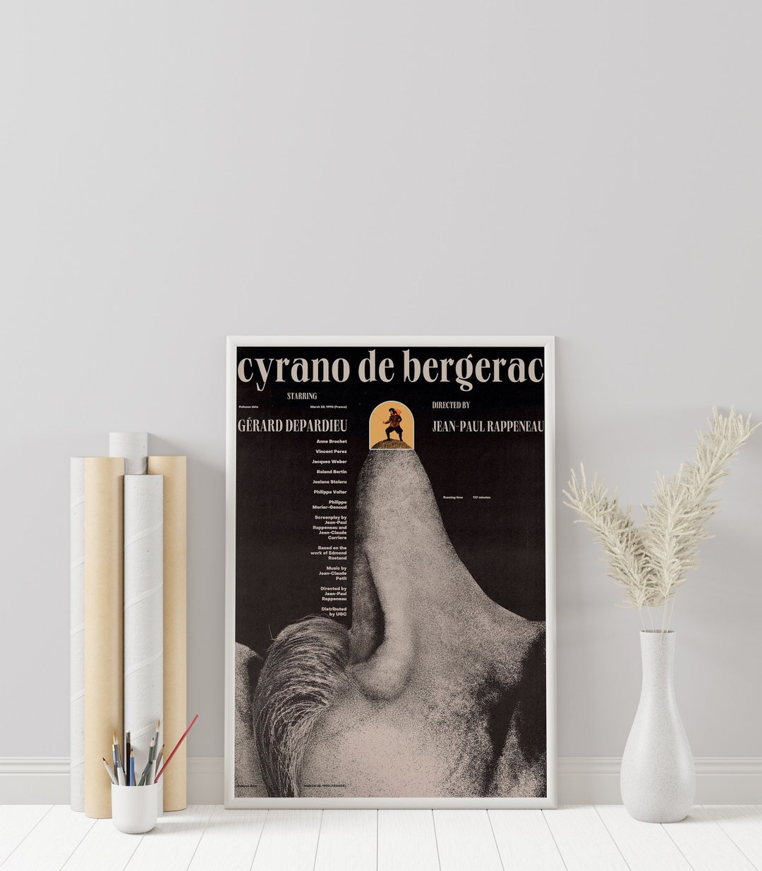 Cyrano De Bergerac Poster Cyrano De Bergerac Minimalist Movie Poster ...