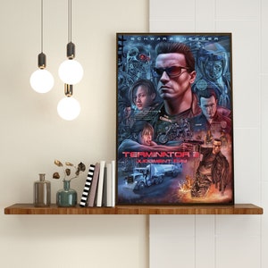 The Terminator Poster James Cameron Minimalist Movie Poster Vintage ...