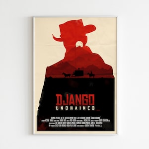 Django Unchained Poster - Quentin Tarantino - Minimalist Movie Poster ...