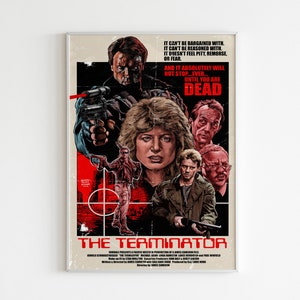The Terminator Poster James Cameron Minimalist Movie Poster Vintage ...