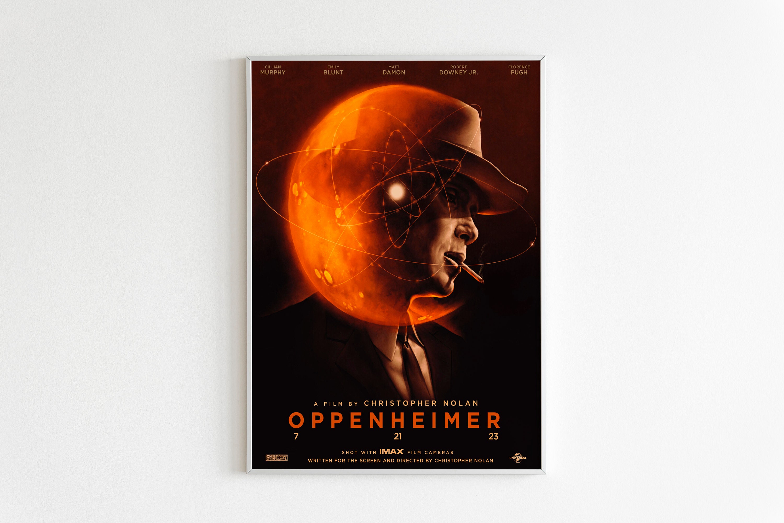 Oppenheimer Poster - Christopher Nolan - Minimalist Movie Poster