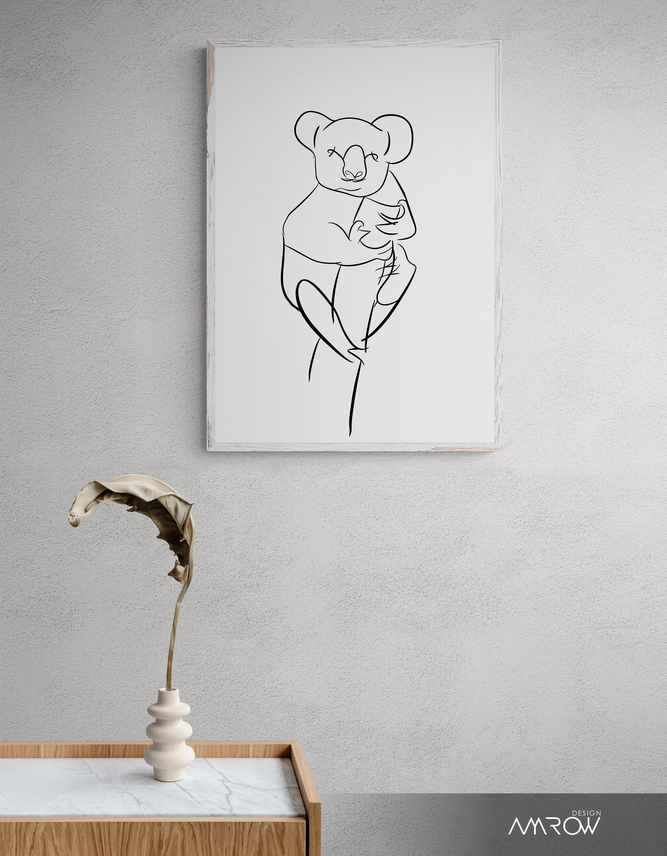 Minimalist Koala Printable Wall Art, Instant Digital Download, Picasso ...