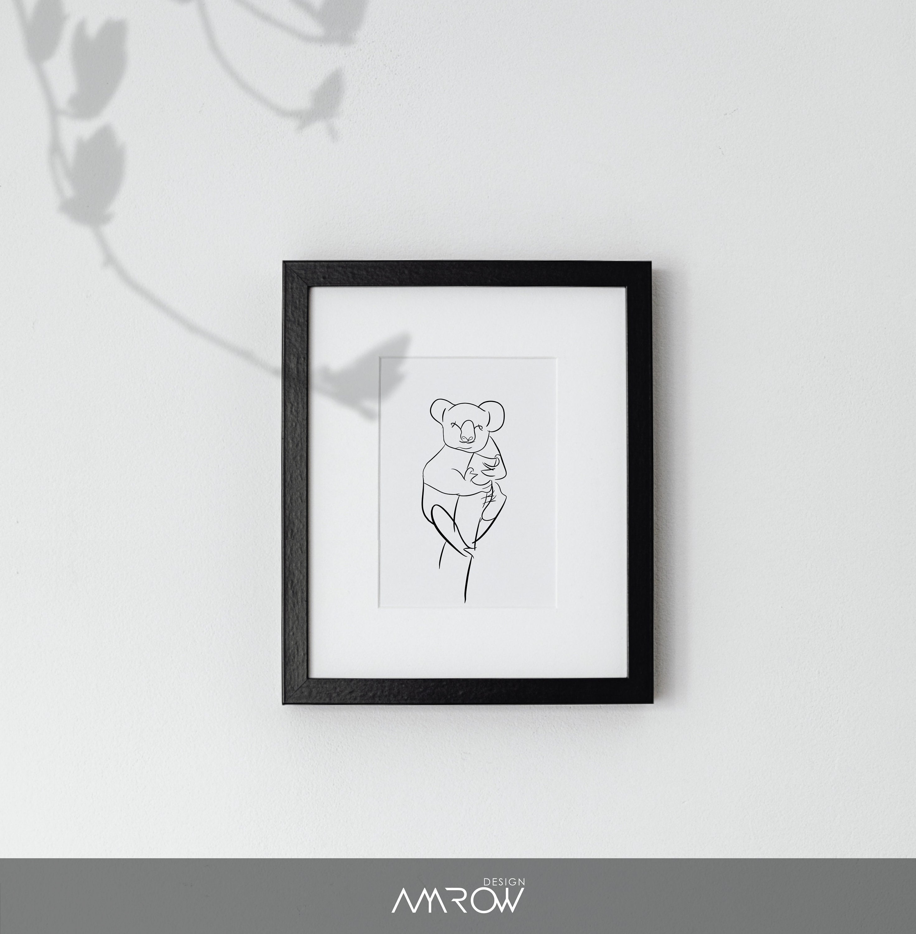 Minimalist Koala Printable Wall Art, Instant Digital Download, Picasso ...