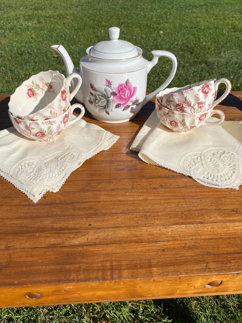 Coquette Room Decor Coquette Aesthetic Tea Cups and Napkins - Etsy
