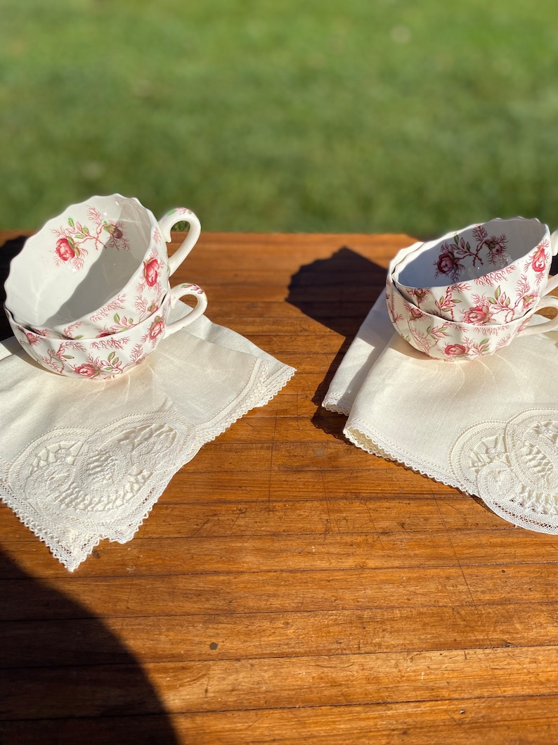 Coquette Room Decor Coquette Aesthetic Tea Cups and Napkins - Etsy