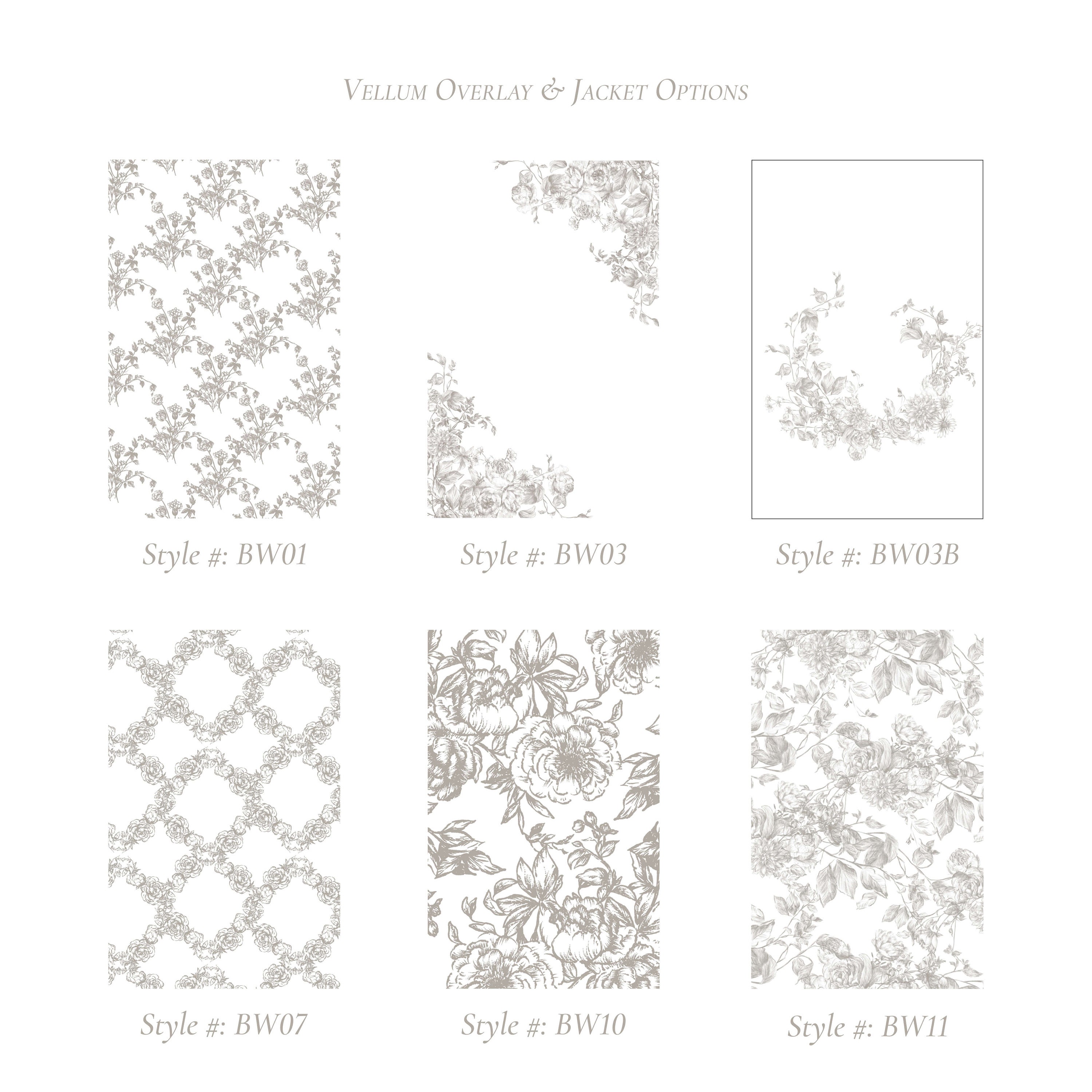 Dusty Blue Elegant French Style Vellum for Wedding Invitations Add-on ...