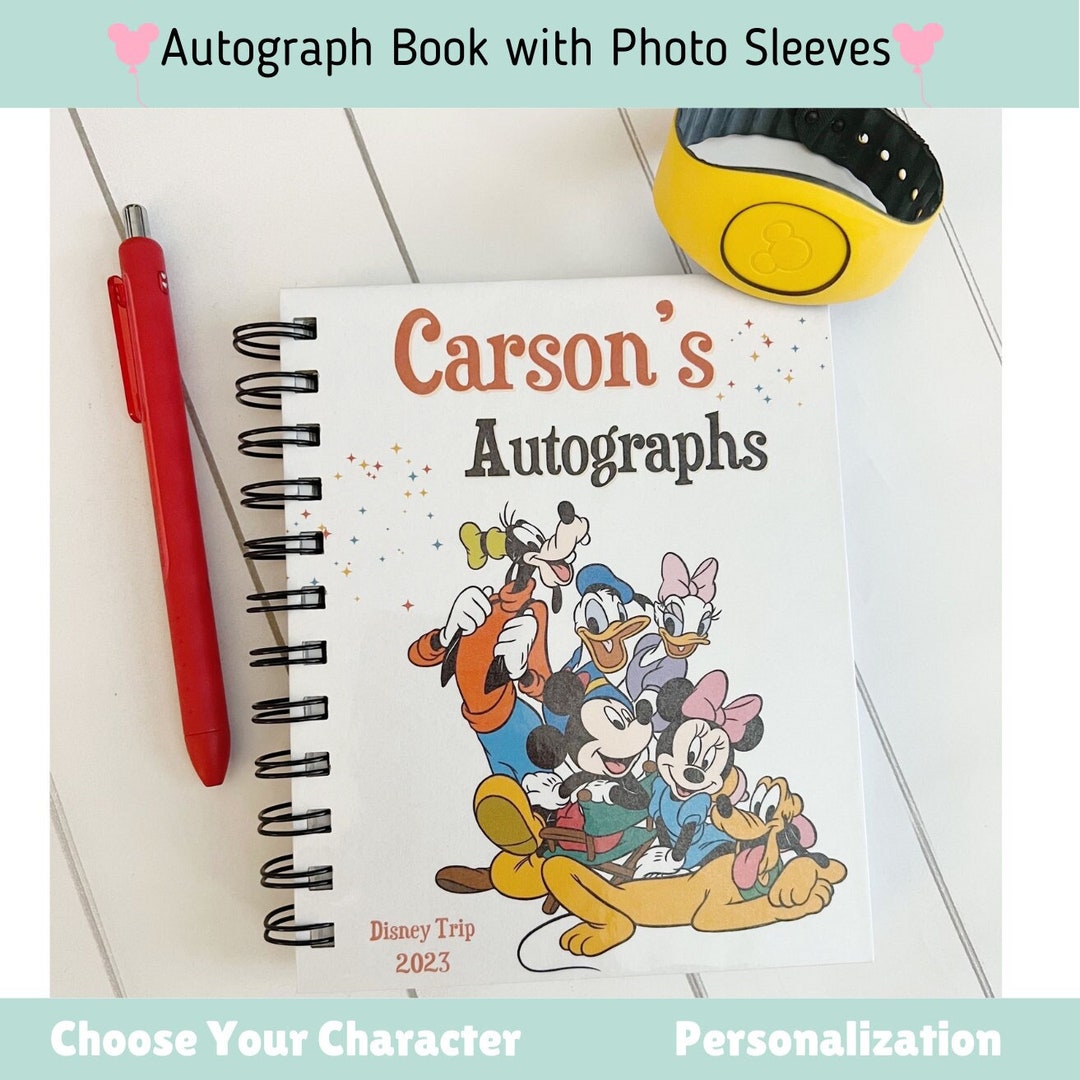 Disney Autograph Book WITH Photo Sleeves, Disney, Autograph Books ...