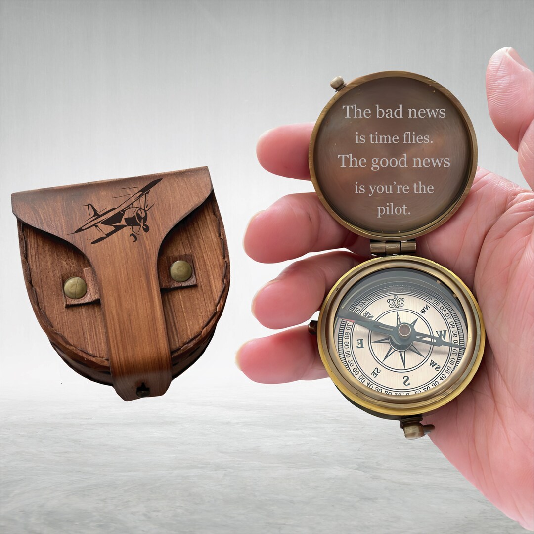 Father’s Day Gift Valentines Day Gift Compass, Engraved Compass ...