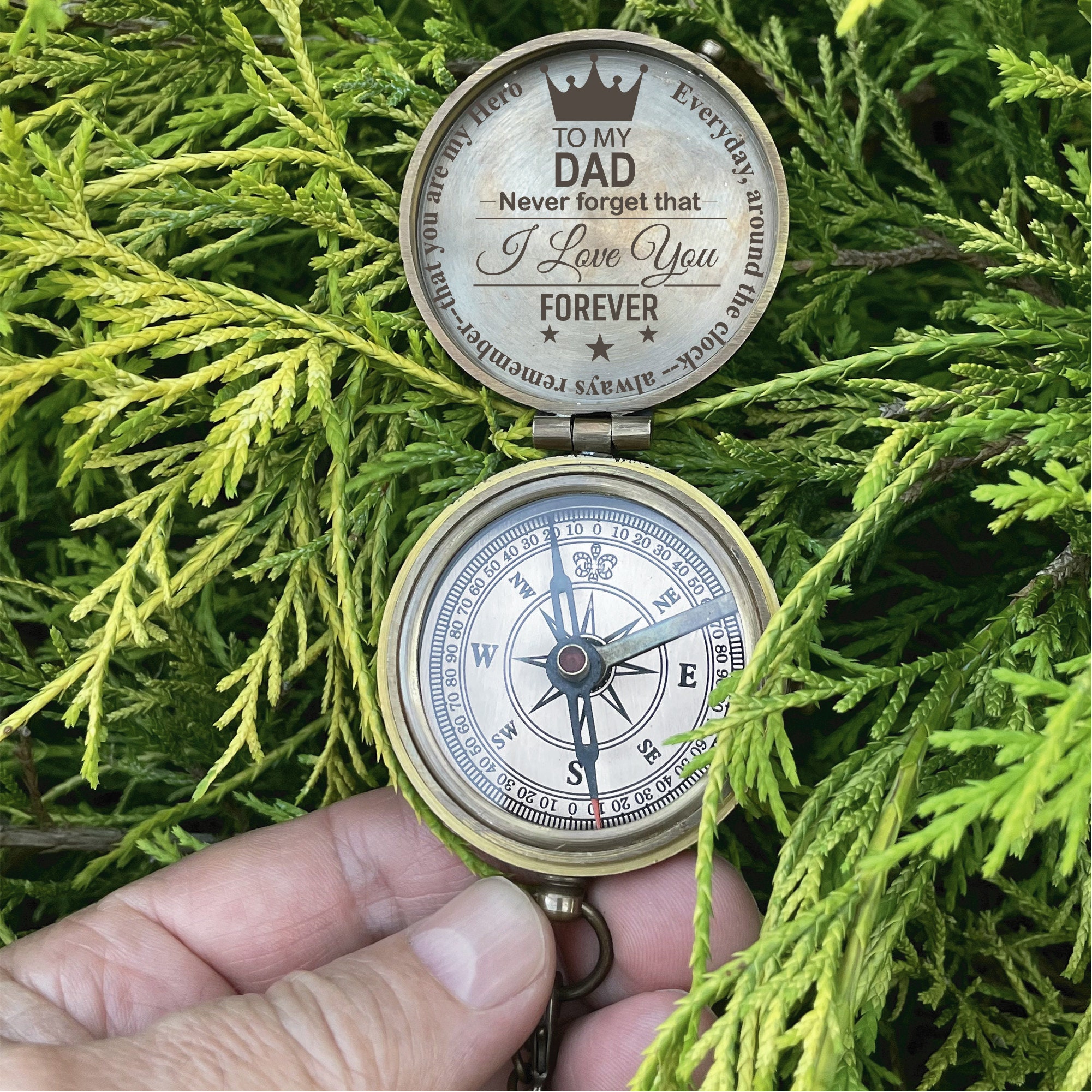 Personalized Engraved Compass, Custom Working Compass, Father's Day ...