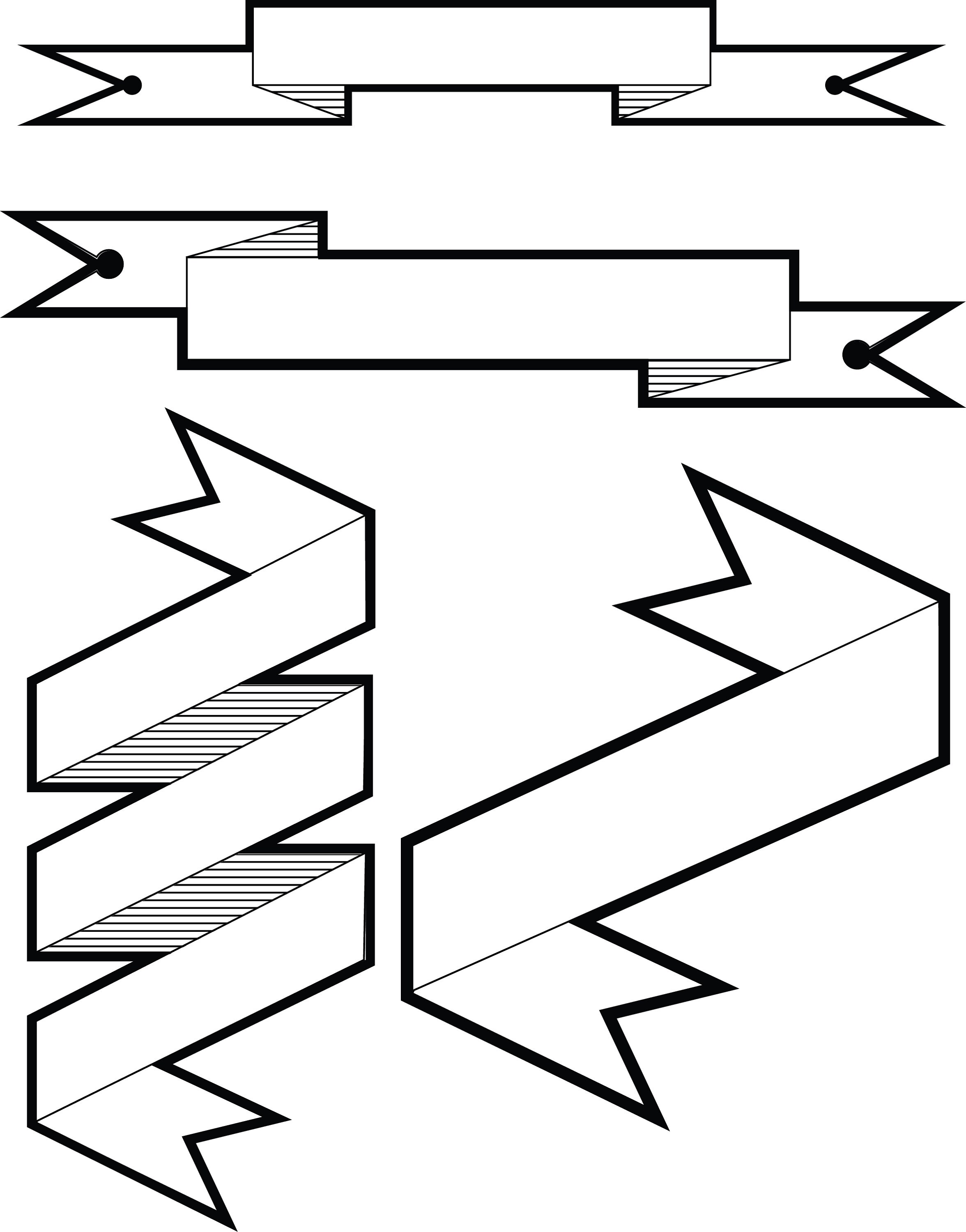 Banner, Ribbon, Label, Scroll, Svg File, Minimal Banner, Minimal Ribbon ...