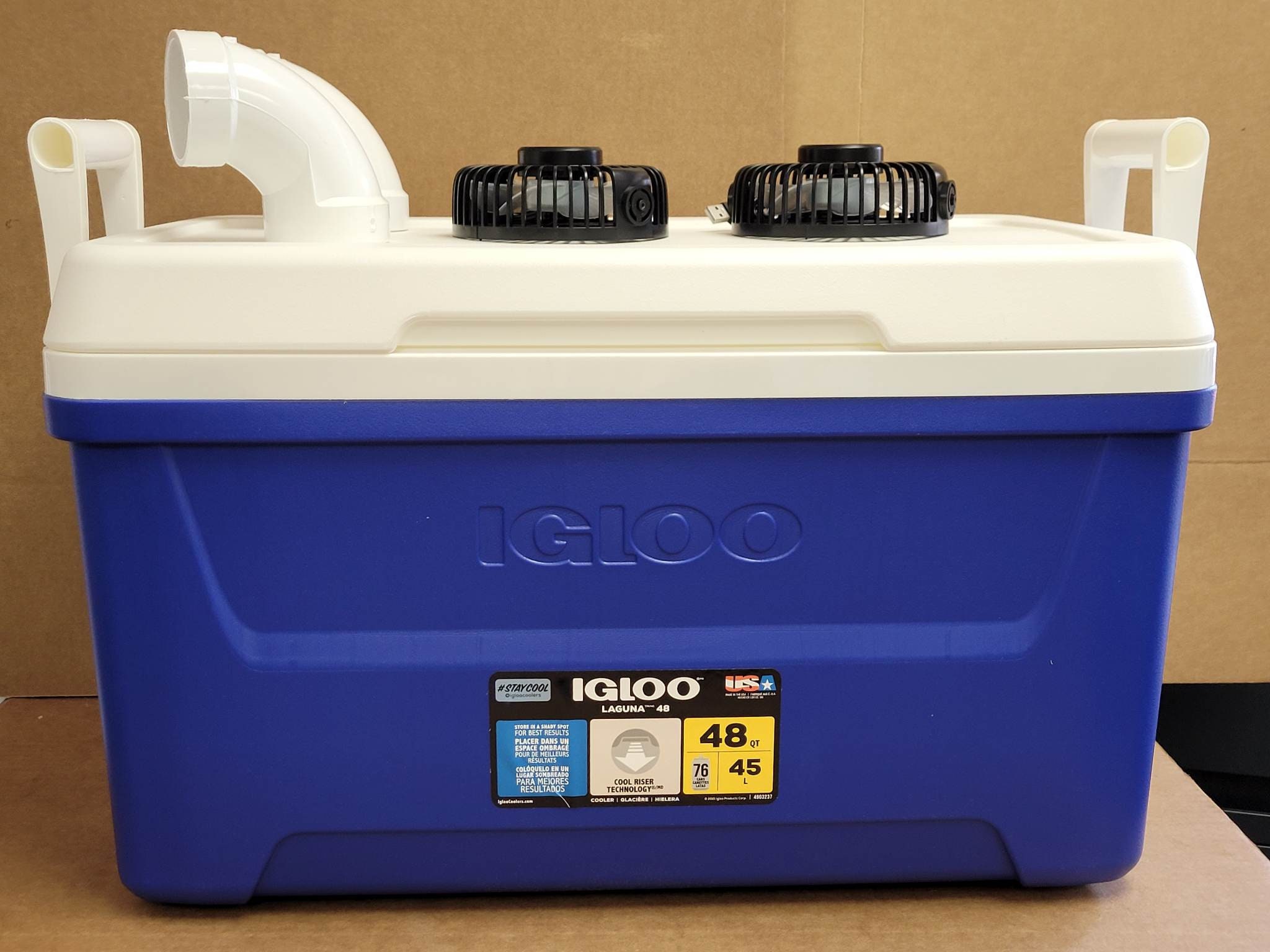 Swamp Cooler Portable Air Conditioner 48 Qt Blows Cold Air at 55 ...