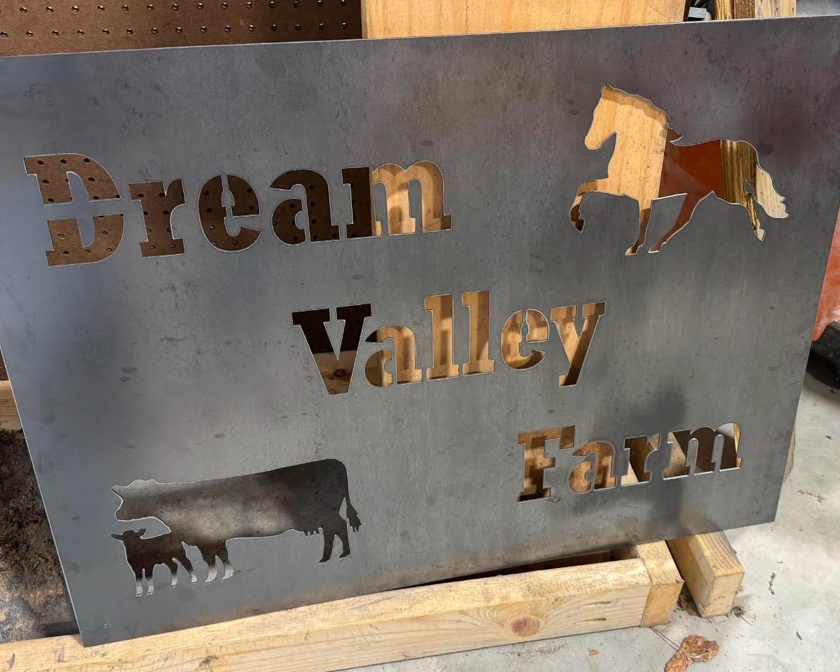 Farm Sign DXF File - Etsy