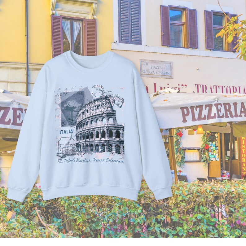 Vintage Rome Sweatshirt, Roman Ruins Crewneck, Italy Travel Jumper ...