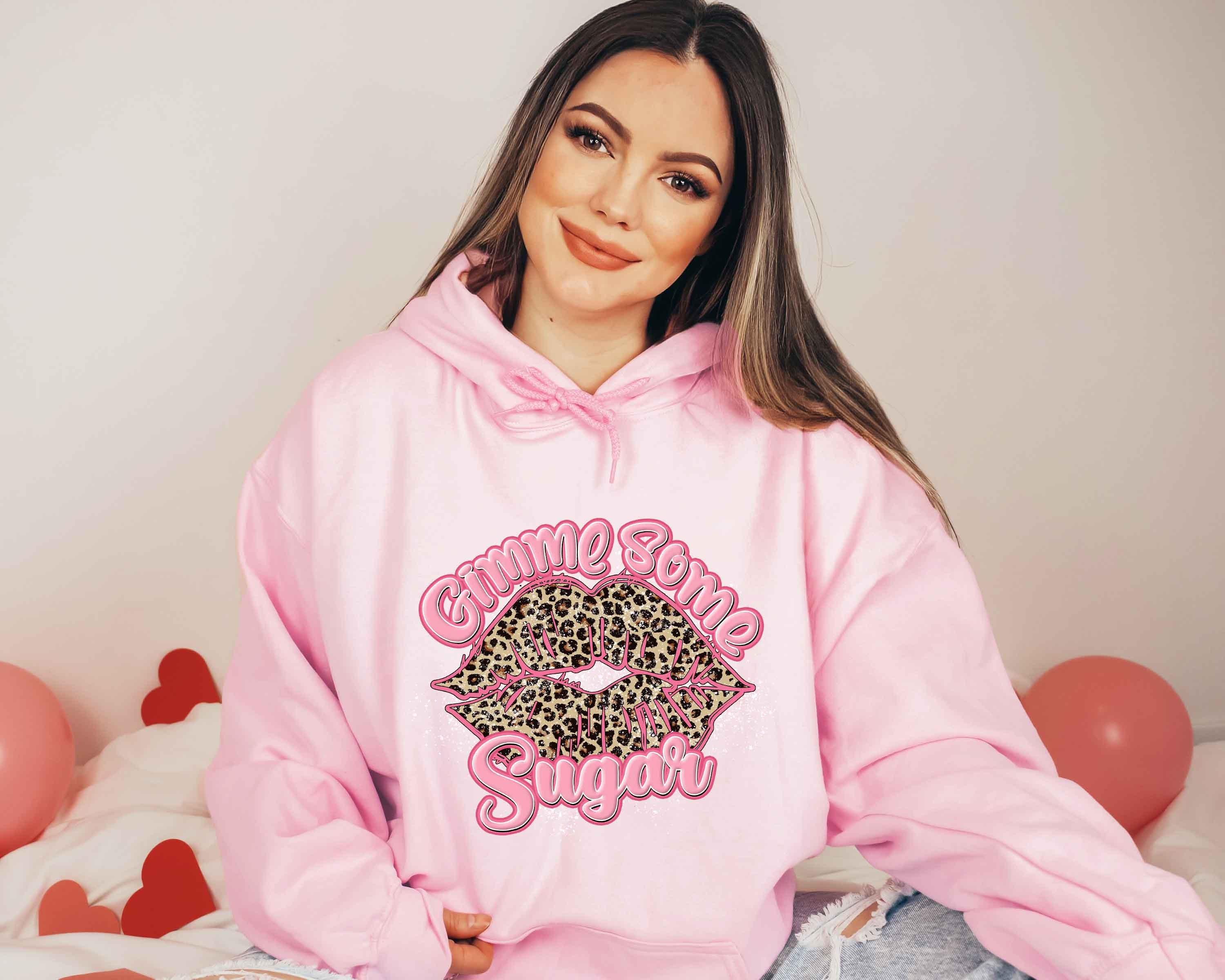 Gimme Some Sugar Leopard Lips Valentines Day Sweatshirt sold by Chetan ...
