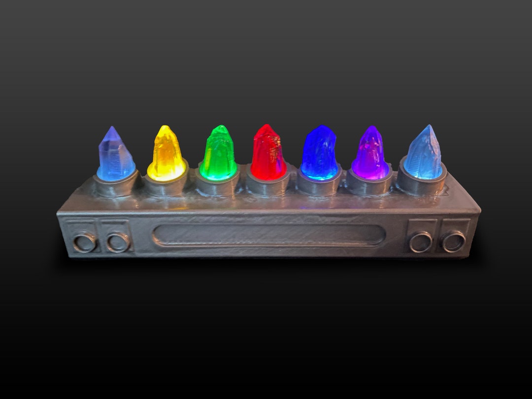 Kyber Crystal Light-up Stand includes Rechargeable USB LED - Etsy