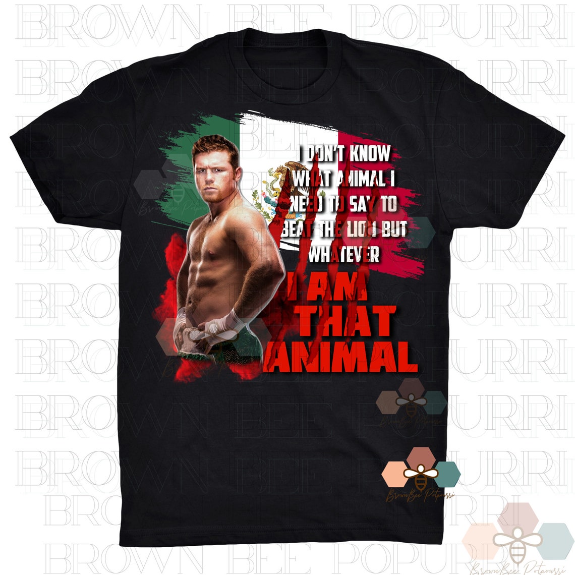 Canelo Alvarez Animal Quote PNG for DTF, DTG (digital Download) - Etsy