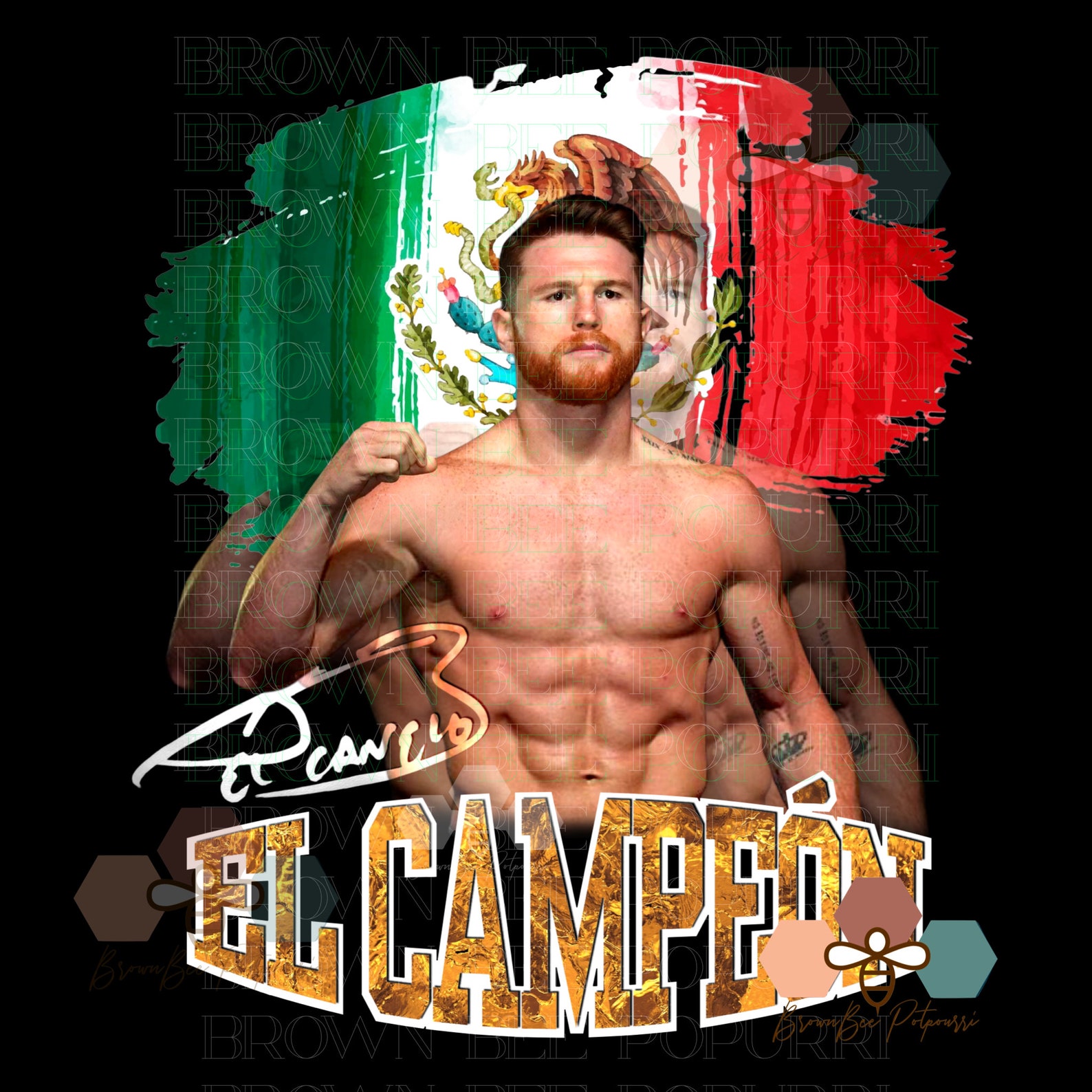 Canelo Alvarez PNG Saul El Canelo Digital Campeón Image for DTF DTG - Etsy