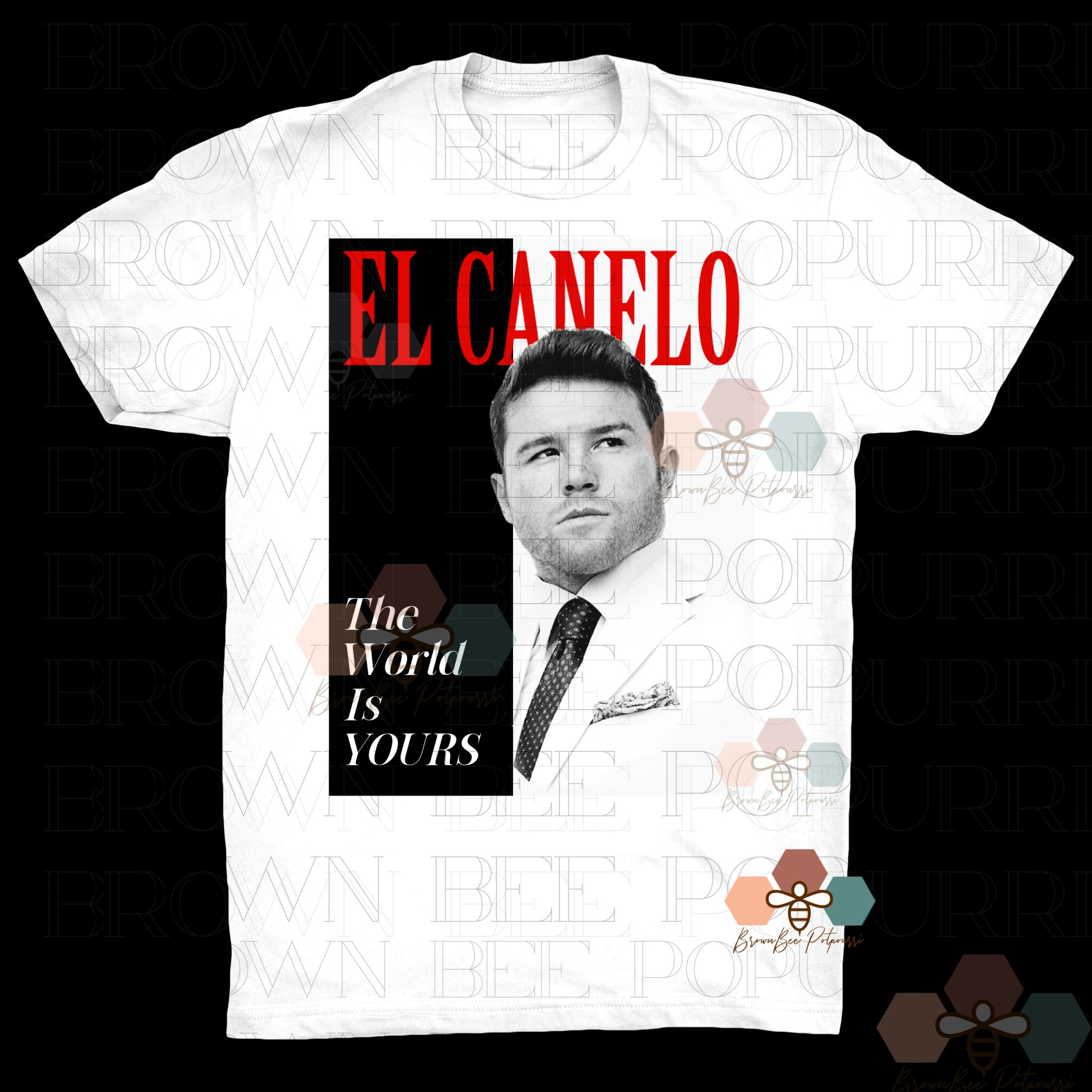 Canelo Scarface El Canelo PNG the World is Yours Png for DTF or Digital ...