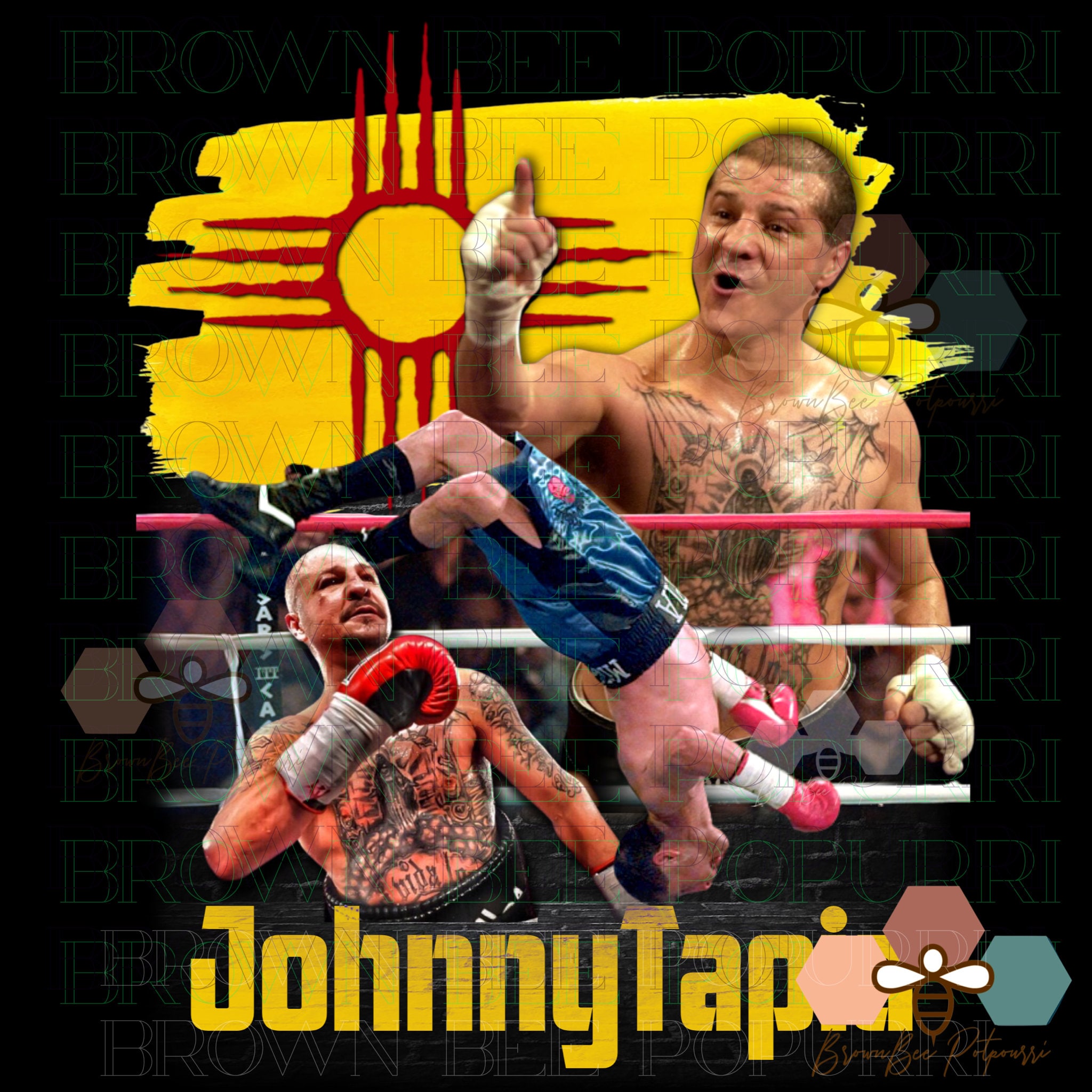 Johnny Tapia PNG DTF DTG Sublimation Digital Print Transfer Shirt Print ...