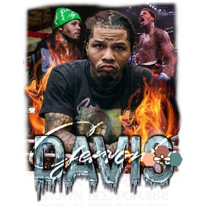 Gervonta Tank Davis PNG for DTF Digital Print Shirt Transfer ...