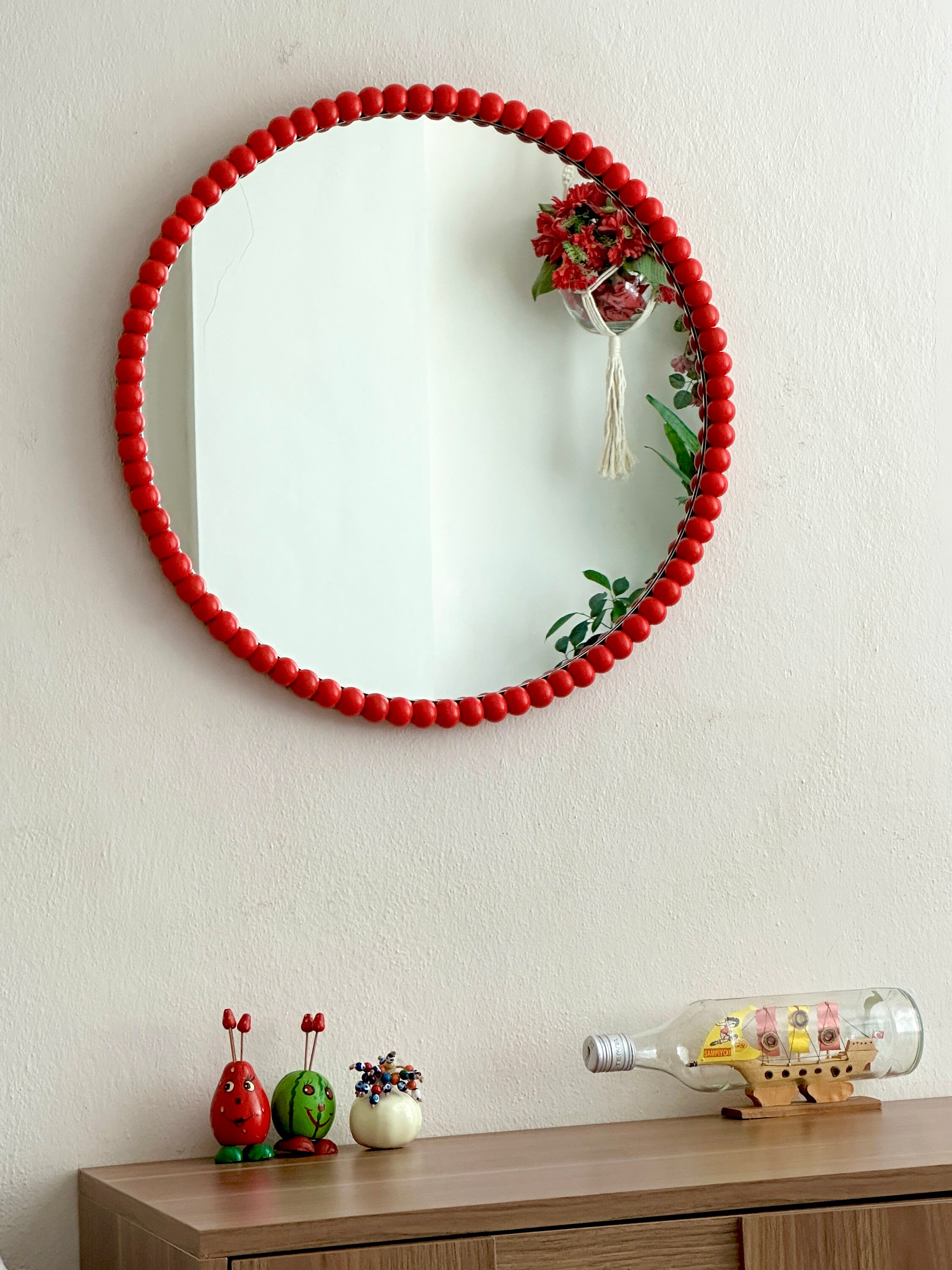 20 Mirror Wall Decor, New Baby Room Decor, Boho Home Decor, Beaded ...
