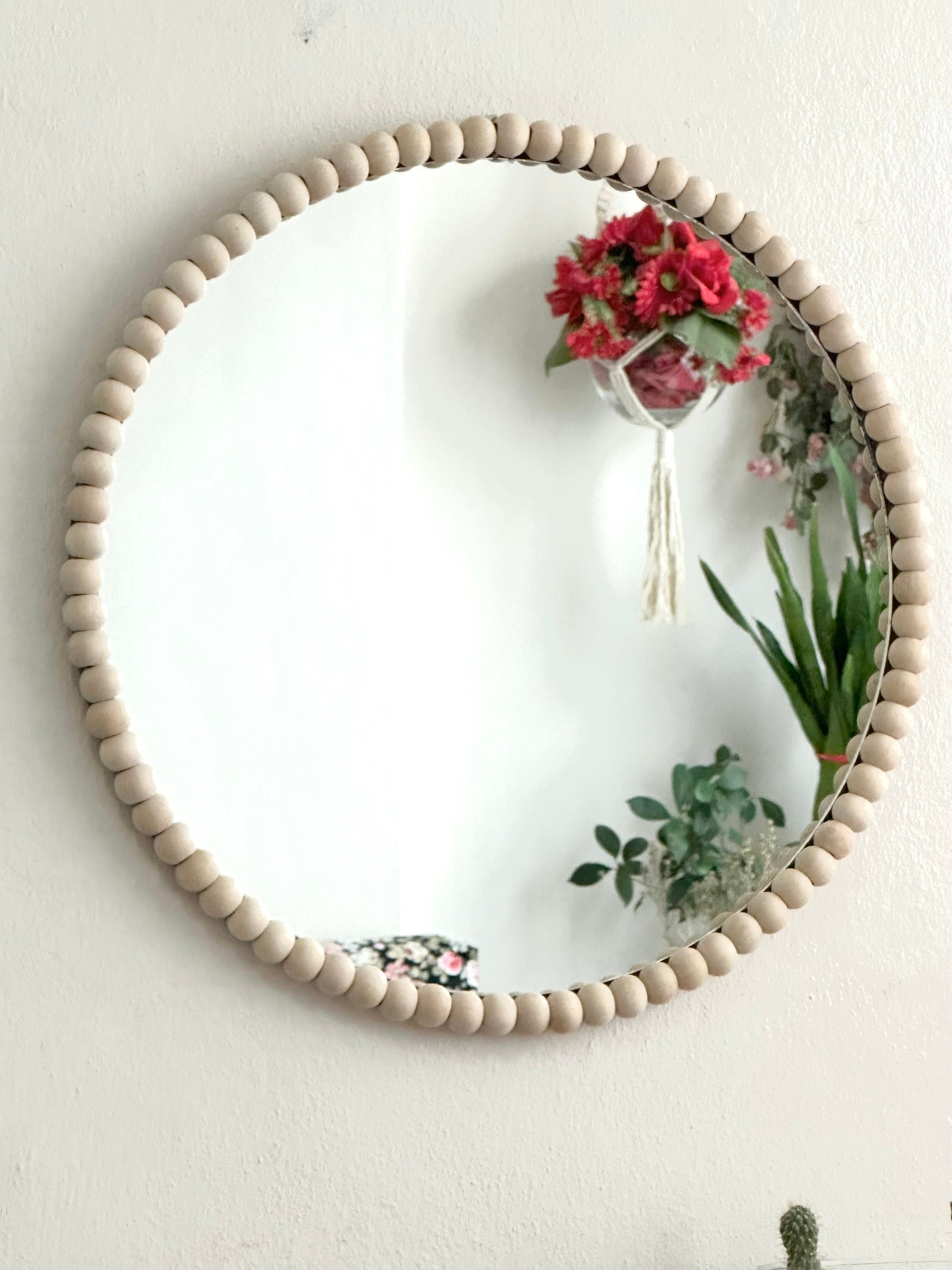 20" Mirror Wall Decor, New Baby Room Decor, Home Decoration, Bead ...