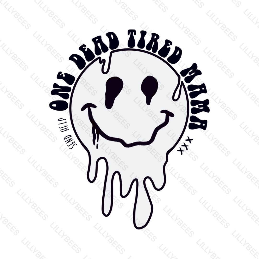 Drippy Smiley Face Digital Download, Smiley Face Png, Dripping Smiley ...