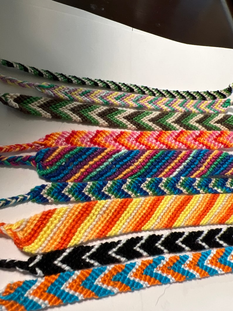 Custom String Bracelets - Friendship Bracelets - Etsy