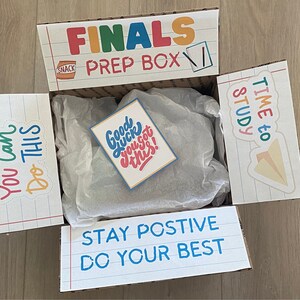 Finals Care Package Printables, College Gift Tags (PDF Download) - Etsy