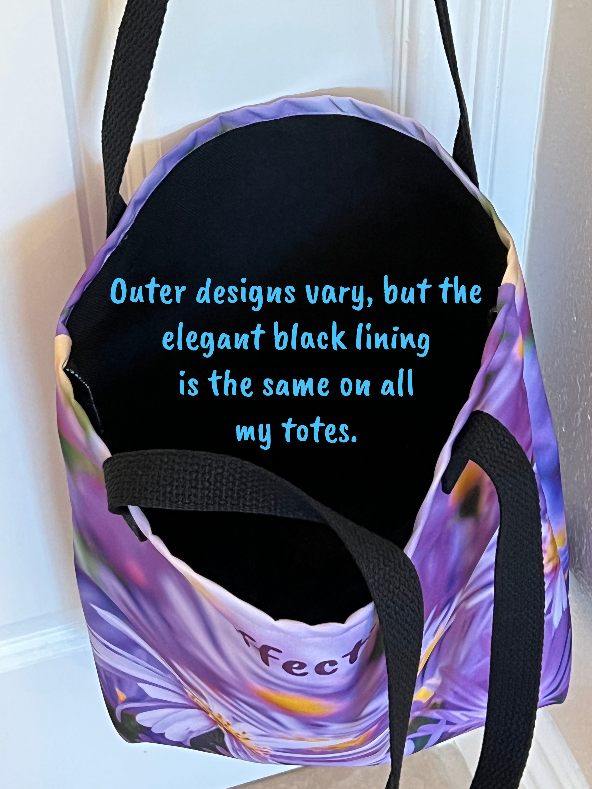 July Birth Month Flower Tote Larkspur Symbolize Positivity Custom ...