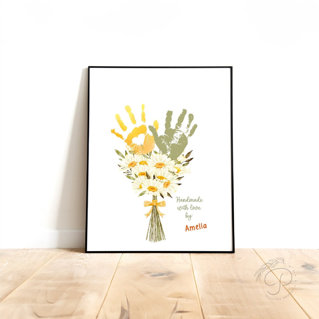 Mothers Day Handprint Craft Printable, Mothers Day Poem, Flower ...