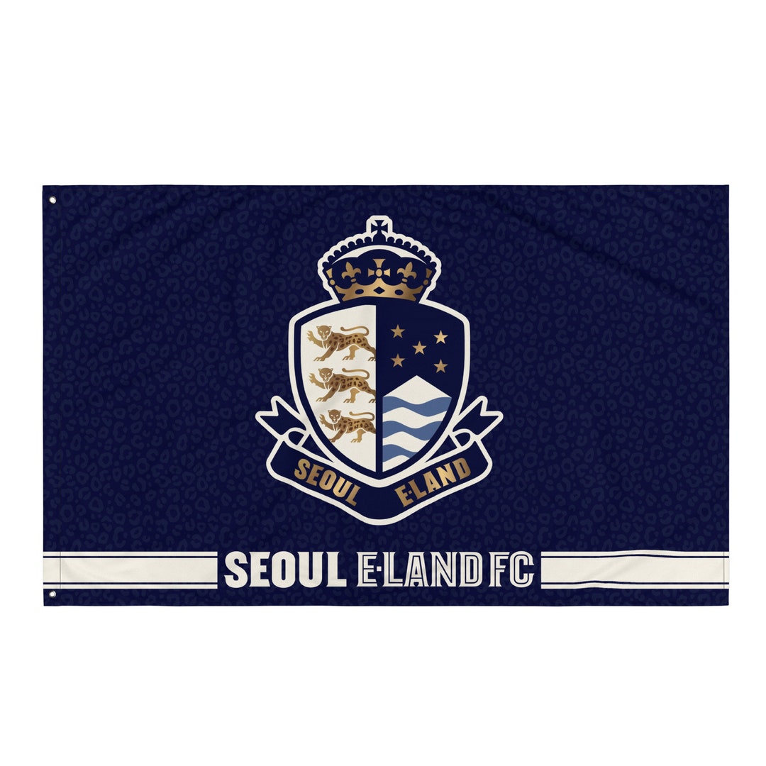 SEOUL E-LAND FC Flag Football Flag K-league Merch Korean Soccer Gift ...