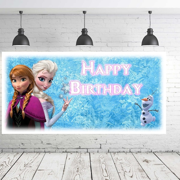 Frozen Banner - Etsy