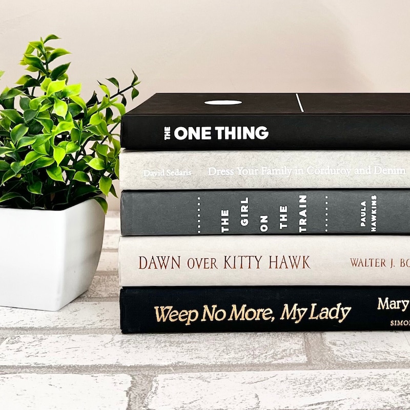 Decorative Book Stack - Etsy