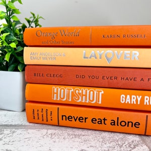 Orange Book Decor Modern Decor Home Decor Bedroom Decor Coffee Table ...
