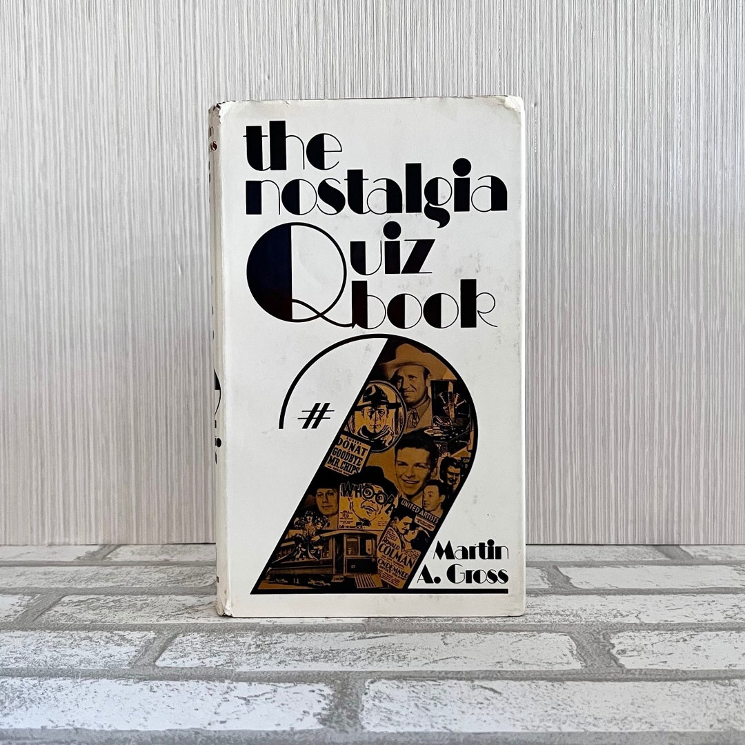 The Nostalgia Quiz Book 2 Vintage Book Martin A Gross Book - Etsy