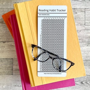 2026 Reading List Bookmark Reading Habit Tracker Bookmark Library Card ...