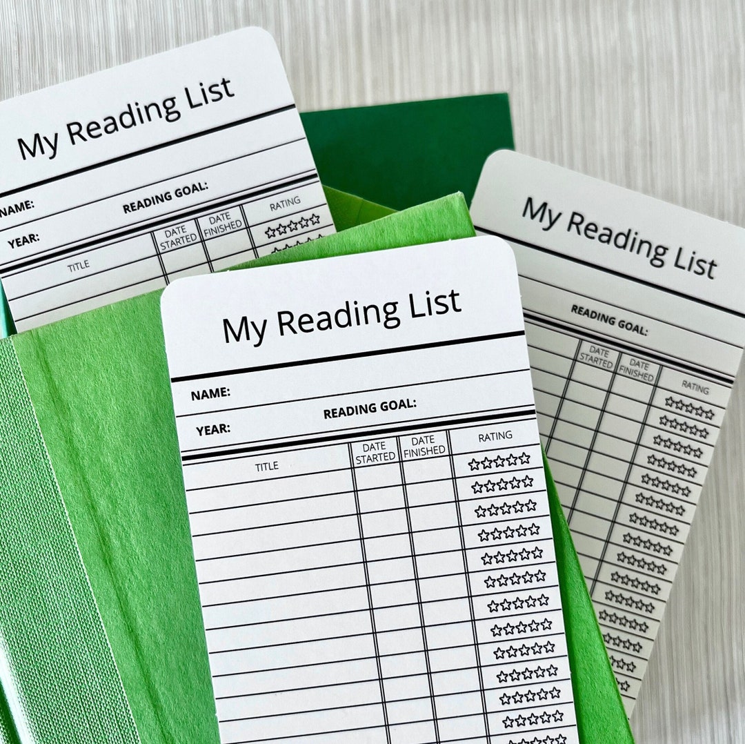 Bookmark Reading List Bookmark Book Review Log Book Tracker Book Lover ...