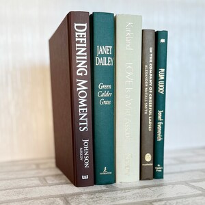 Custom Home Decor Book Staging Book Decorating Book Stack Book Shelf ...